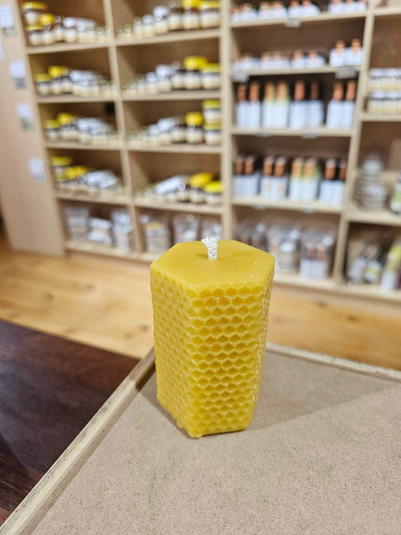 Medium Hexagonal Candle – Clifford's Honey Farm